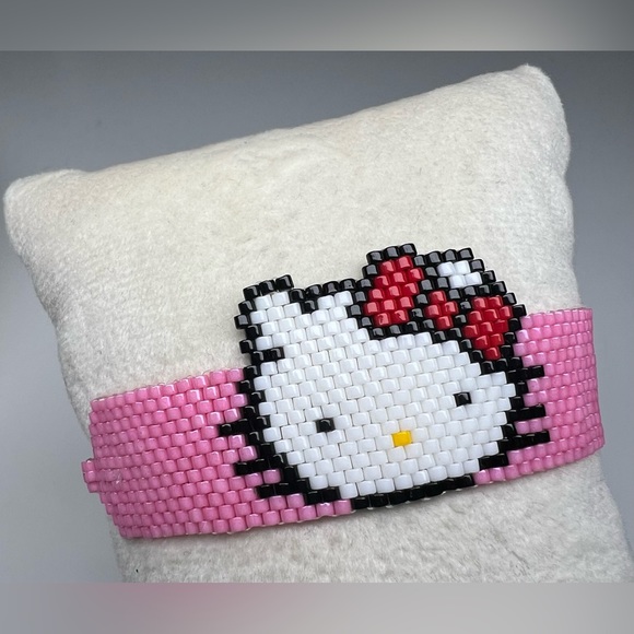 Accessories | Hello Kitty Handmade Bracelet Adjustable Made With Delica ...